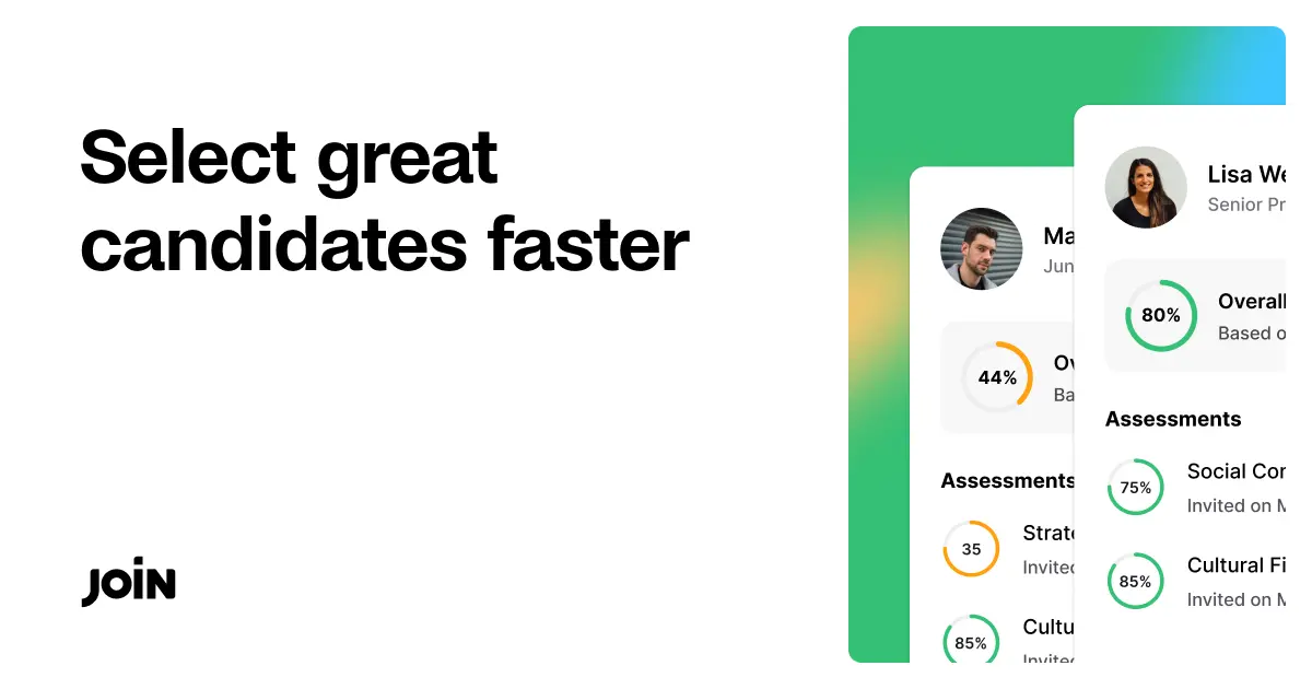 Free candidate assessments tool | JOIN