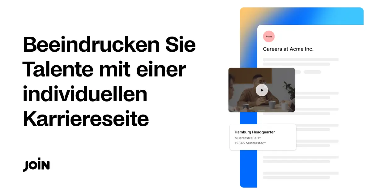 Karriereseiten & Job-Widget | JOIN