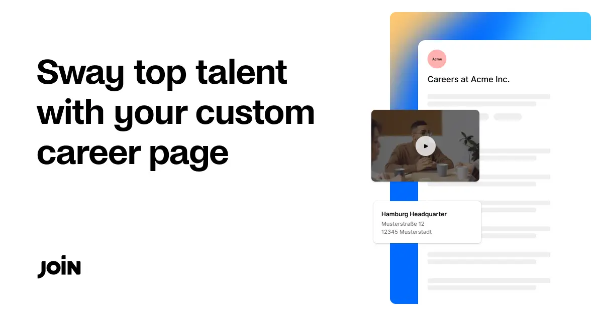 Free career page & job widget software | JOIN