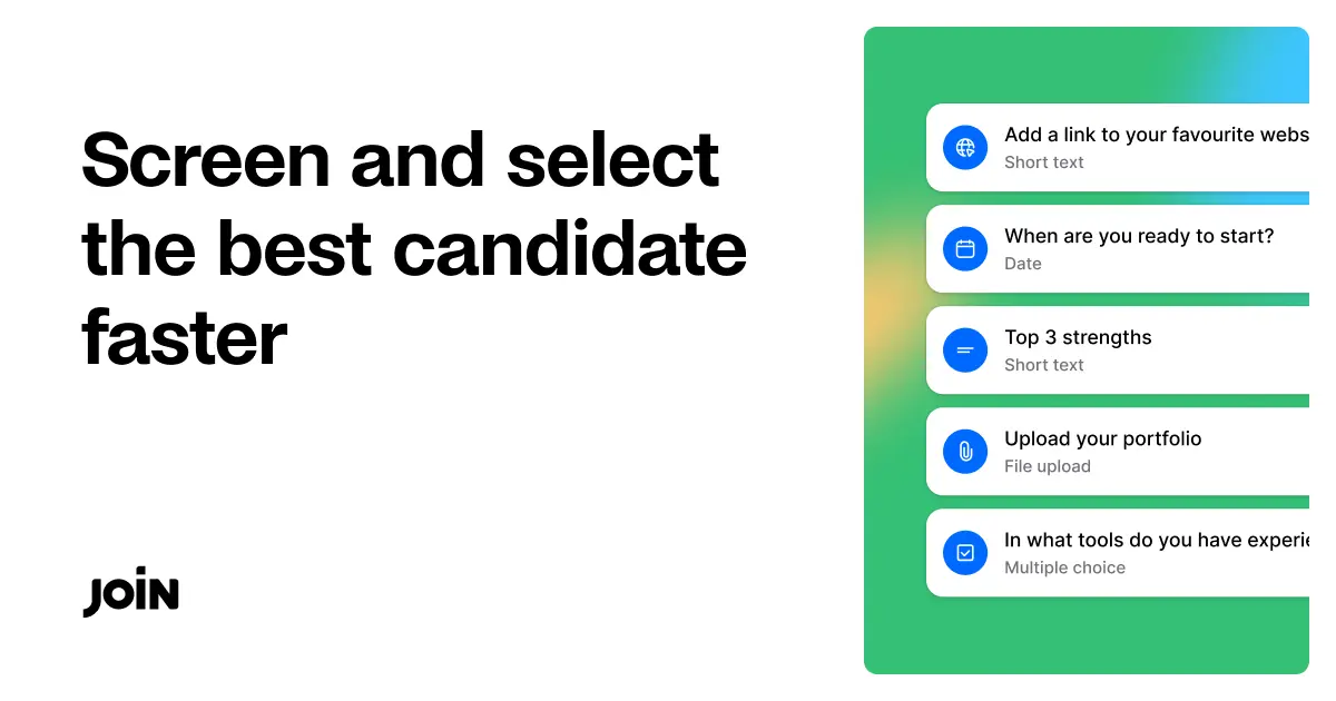 Applicant screening tool | JOIN